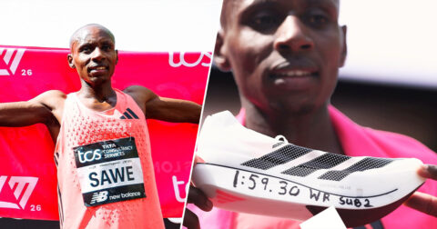 Le record du monde du marathon sous les 2 heures de Sabastian Sawe en ...